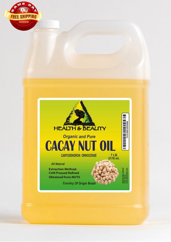 7 Lb 1 Gal CACAY NUT / KAHAI Oil Refined Organic Premium Cold - Etsy