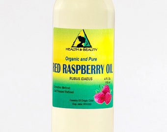 64 Oz Red Raspberry Seed Oil 100% Pure & Organic Cold Pressed REFINED ...
