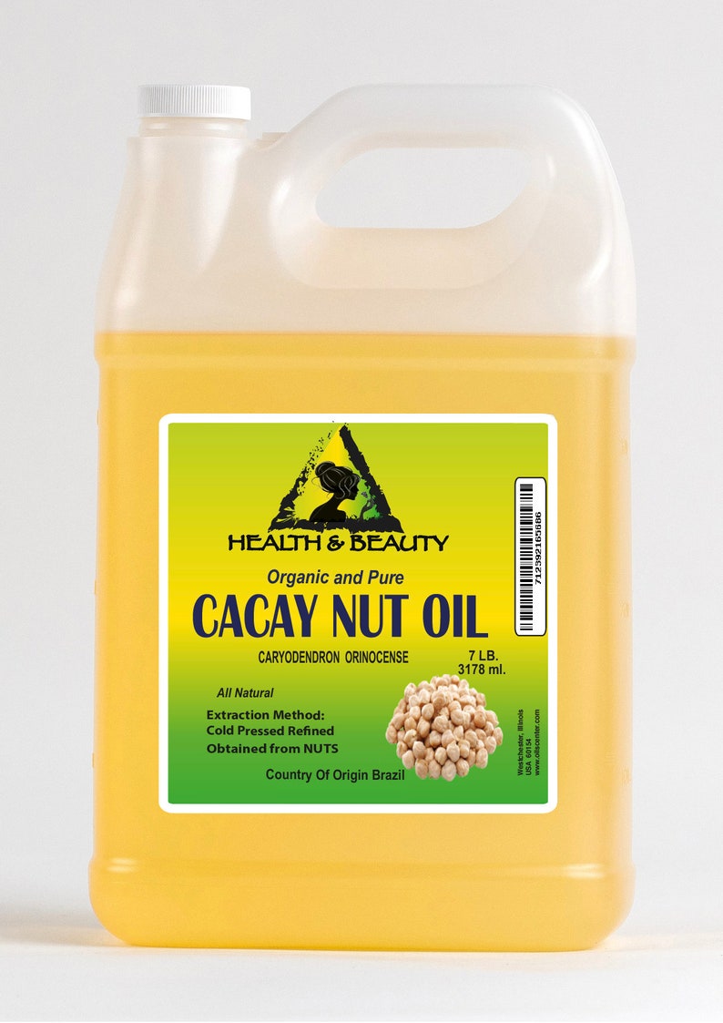 7 Lb 1 Gal CACAY NUT / KAHAI Oil Refined Organic Premium Cold - Etsy