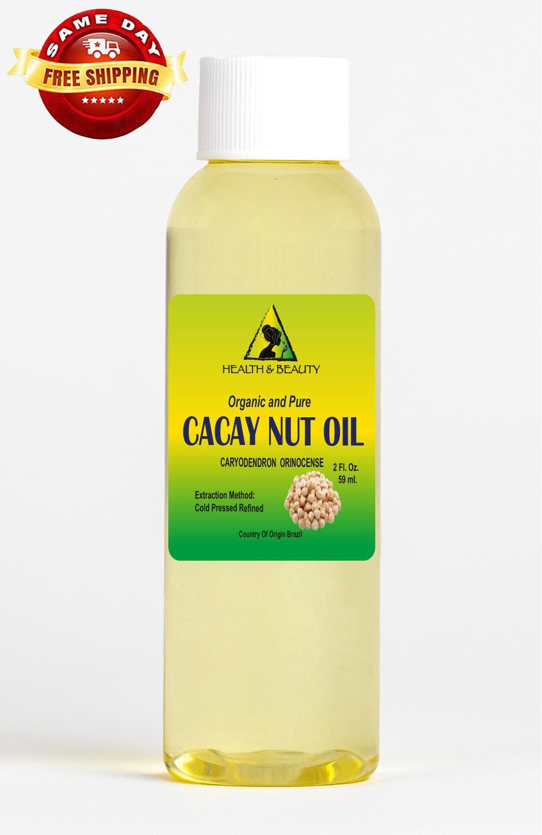 4 Oz CACAY NUT / KAHAI Oil Refined Organic Premium Cold Pressed 100% ...
