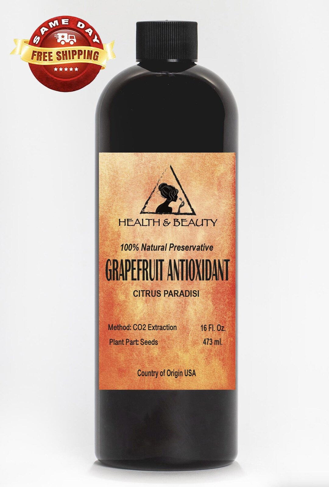 16 Oz, 473 Ml GRAPEFRUIT ANTIOXIDANT PRESERVATIVE Organic Natural ...