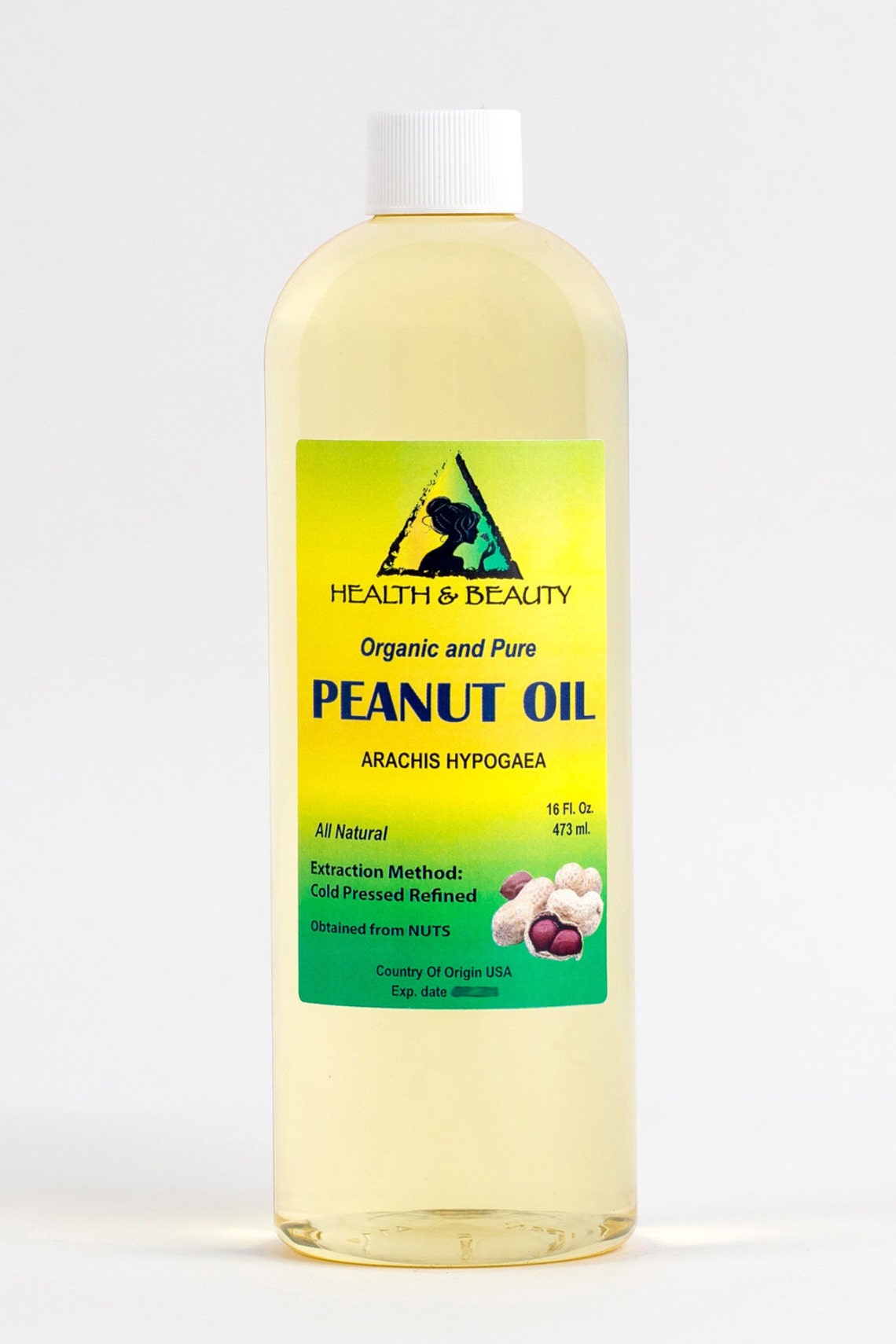16 Oz PEANUT OIL REFINED Organic Carrier Cold Pressed 100% Pure - Etsy