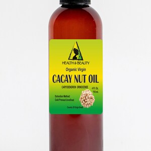 4 Oz CACAY NUT / KAHAI Oil Unrefined Virgin Organic Premium Cold ...