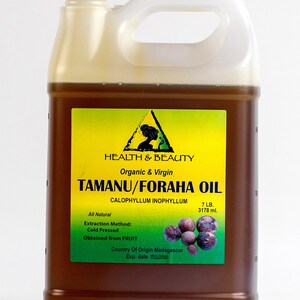 7 Lb, 1 Gal TAMANU / FORAHA OIL Organic Cold Pressed Fresh Pure - Etsy