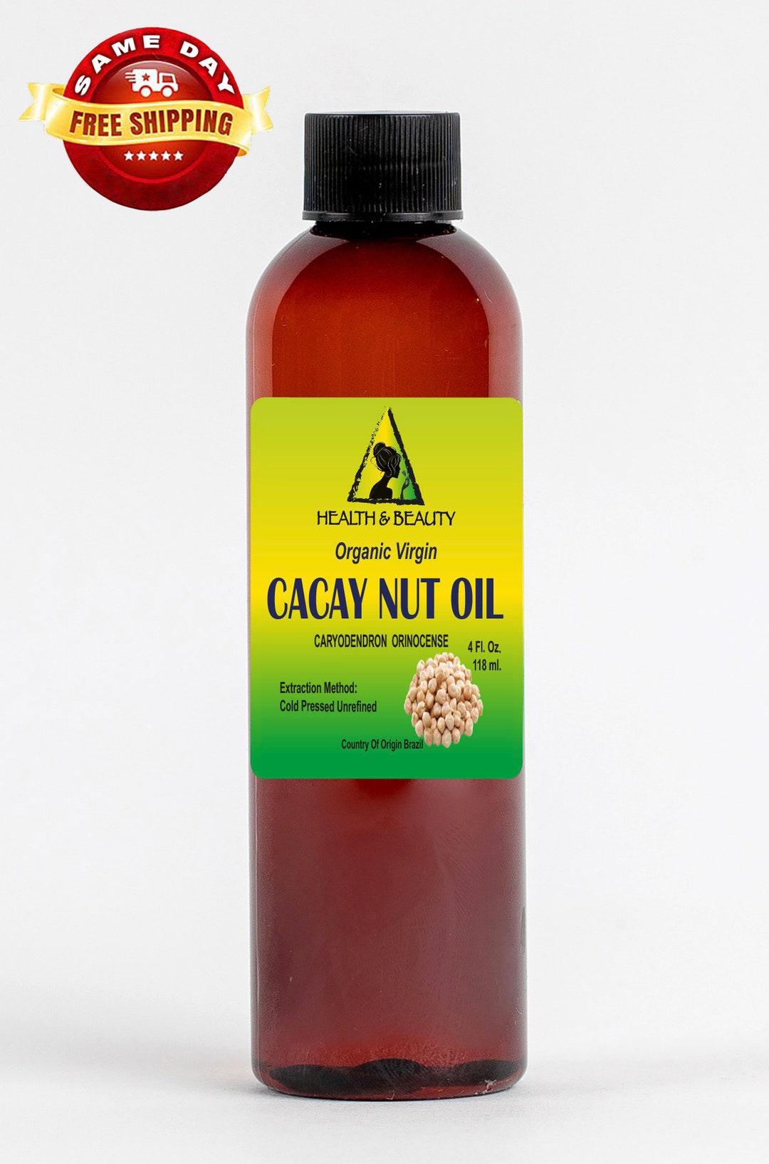 4 Oz CACAY NUT / KAHAI Oil Unrefined Virgin Organic Premium Cold ...