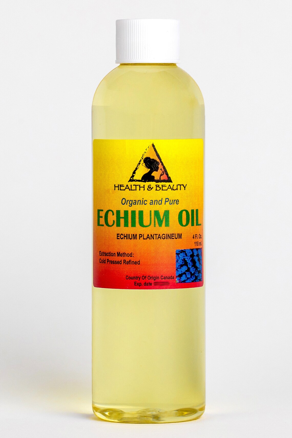 4 Oz ECHIUM SEED OIL Refined Organic Carrier Cold Pressed Natural Fresh ...