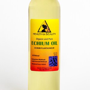 8 Oz ECHIUM SEED OIL Refined Organic Carrier Cold Pressed Natural Fresh ...