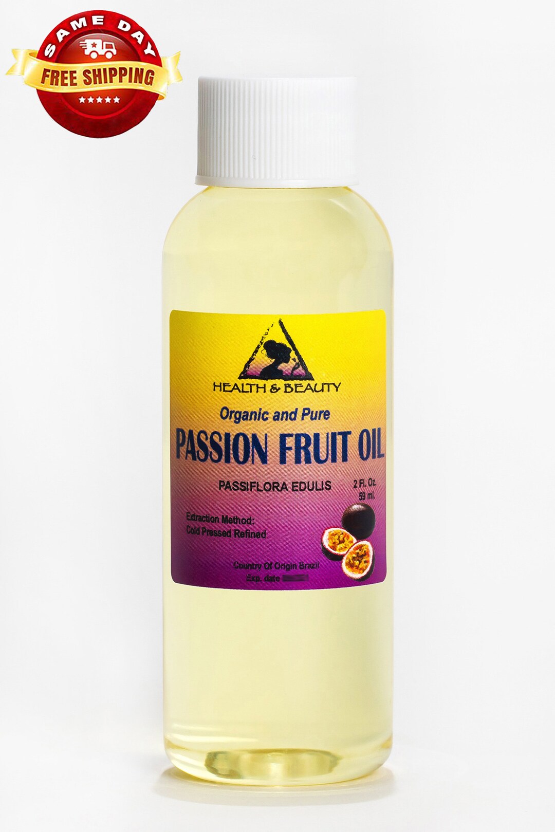 2 Oz PASSION FRUIT / MARACUJA Oil Refined Organic Cold Pressed Fresh ...