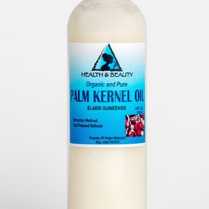 4 Oz PALM KERNEL OIL Organic Carrier Cold Pressed Sustainable Natural ...