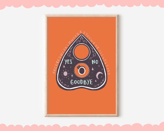Art & Collectibles Digital Prints Ouija planchette print printable art ...