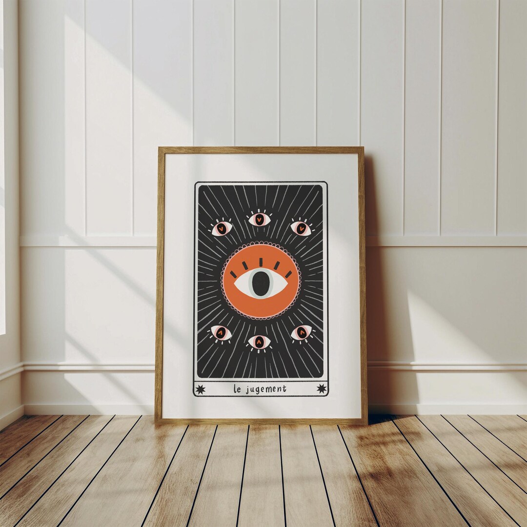 Judgement Eye Tarot Card Print - Gothic Witchy Wall Art - Etsy