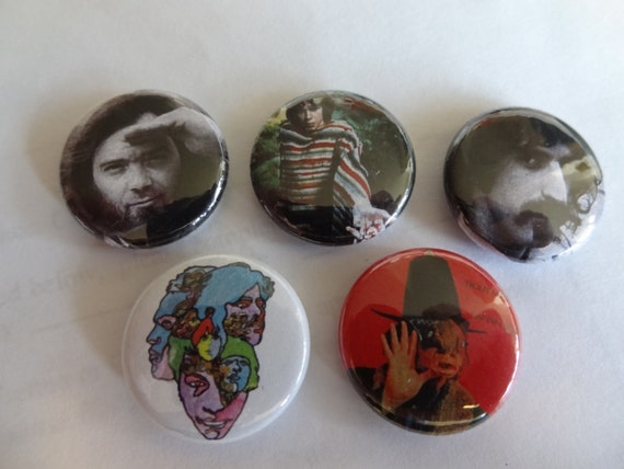 Five 1 Pins Roky Erickson Nick Drake Frank Zappa Love | Etsy