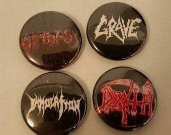 Death Metal Button - Etsy