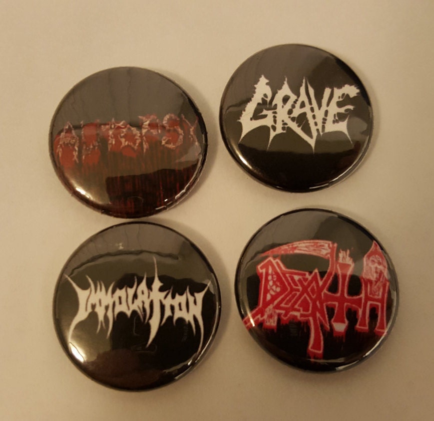 Old School Death Metal 1 Pins Grave Autopsy Death | Etsy