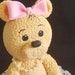 Teddy Bear Cake Topper, Pink Teddy Bear, Teddy Bear Topper, Blue Bear ...