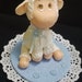Lamb Cake Topper, Baby Lamb Topper, Baby Shower Lamb, Baptism Lamb ...