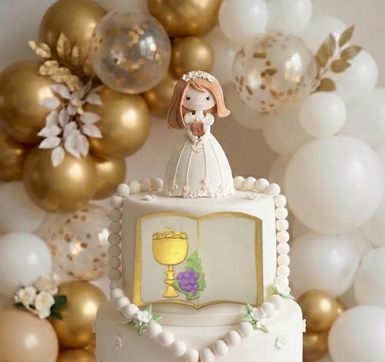 First Communion Cake Topper, Rosaries Favor, Rosary Cake Topper ...