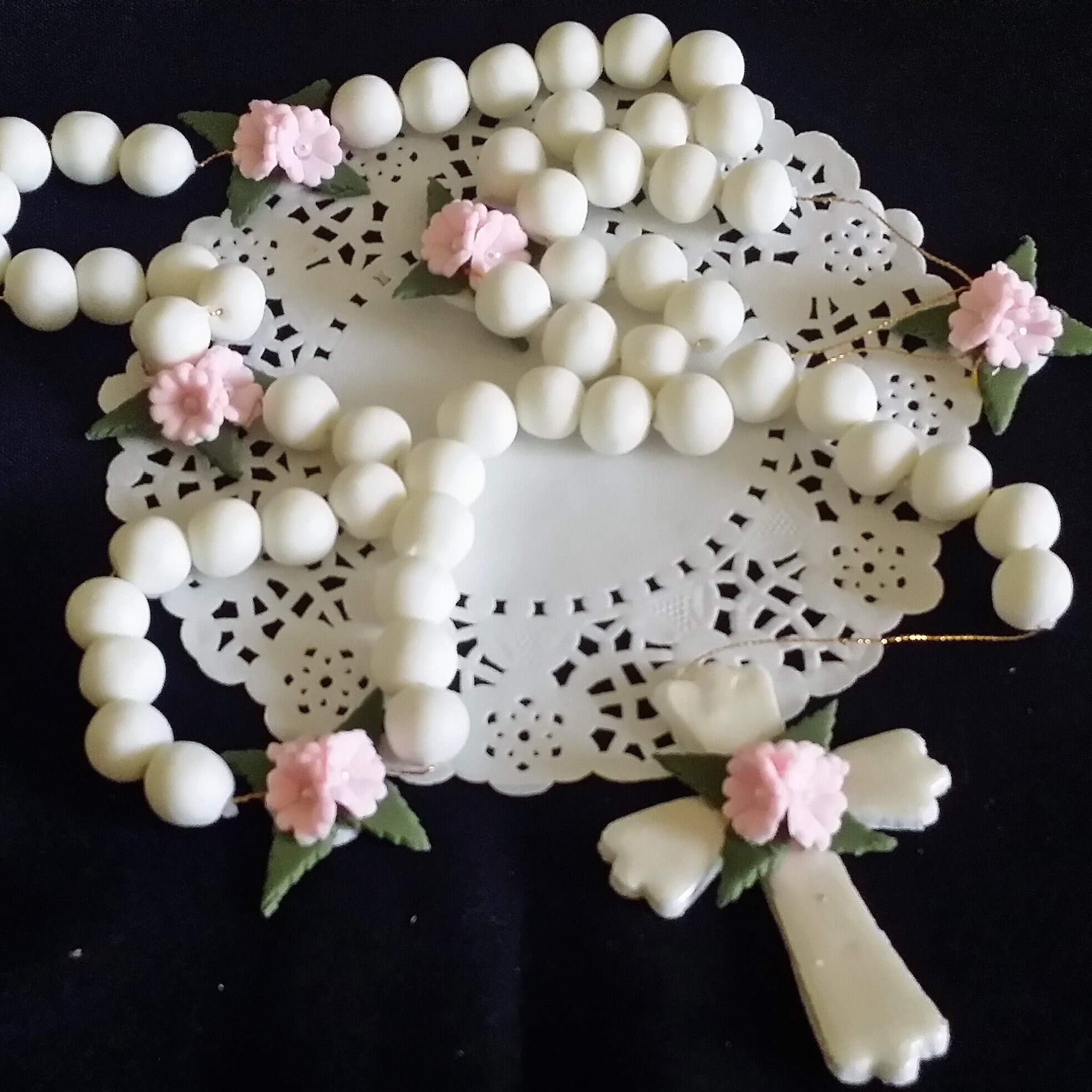 First Communion Cake Topper Rosaries Favor Rosary Cake - Etsy UK
