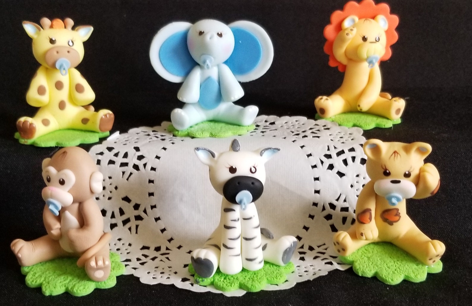 Safari Animals Safari Cake Topper Baby Animals Toppers - Etsy