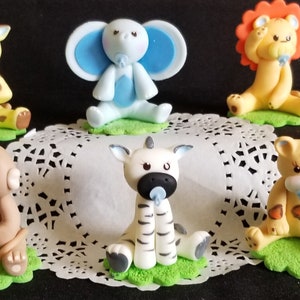 Safari Animals, Safari Cake Topper, Baby Animals Toppers, Jungle Animal ...