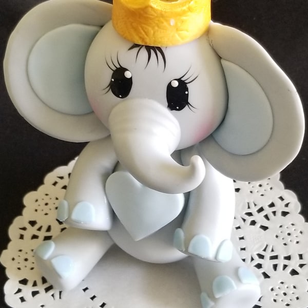 Fondant Elephant Cake Topper - Etsy
