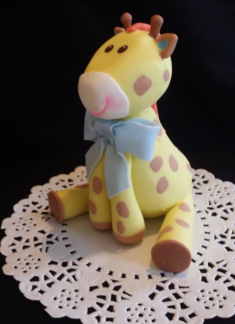 Giraffe Cake Topper, Jungle Cake Topper, Baby Giraffe Baby Shower ...