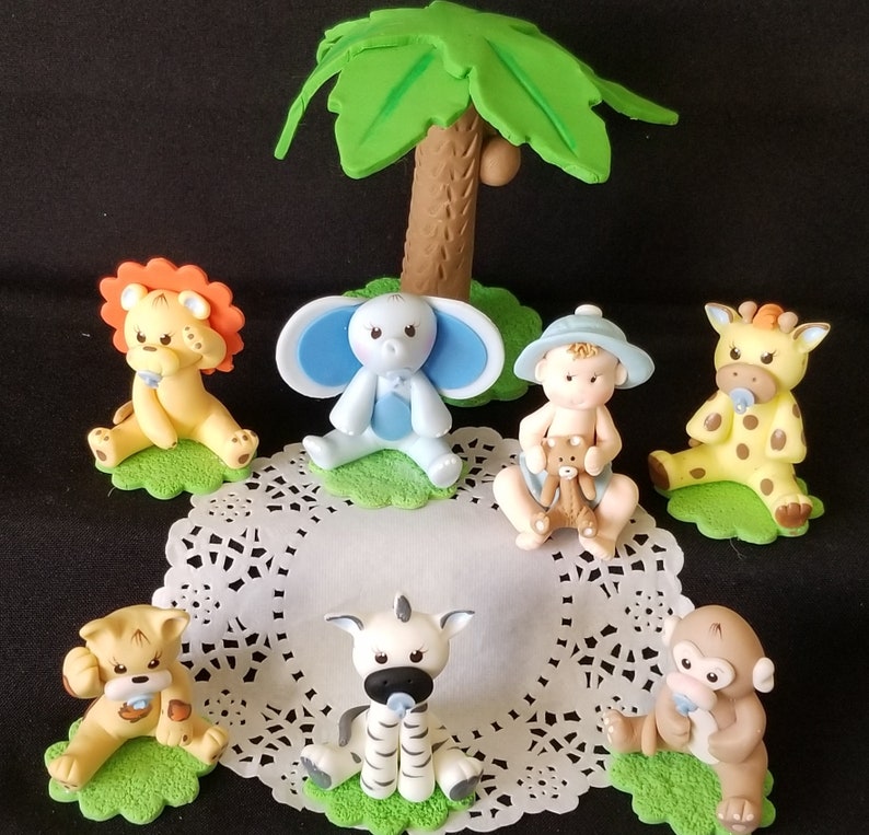 Elephant Baby Shower Baby Elephant Cake Topper Jungle - Etsy