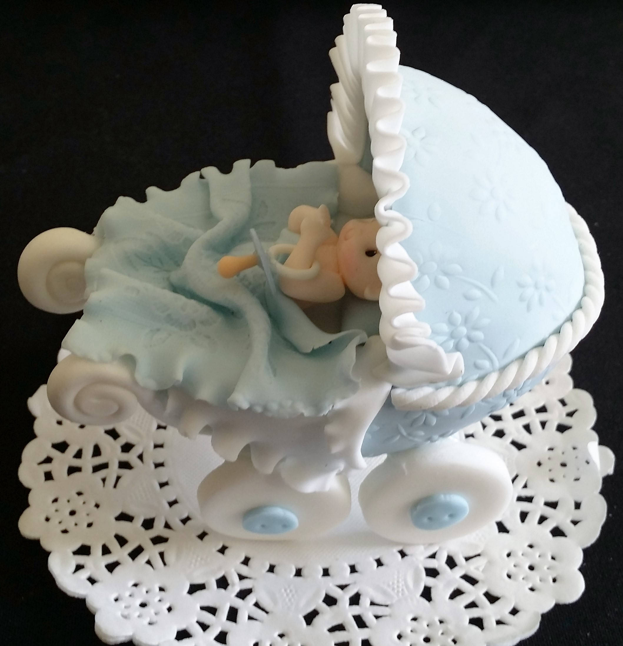Carriage Cake Topper Baby Shower Theme Baby Carriage Baby | Etsy