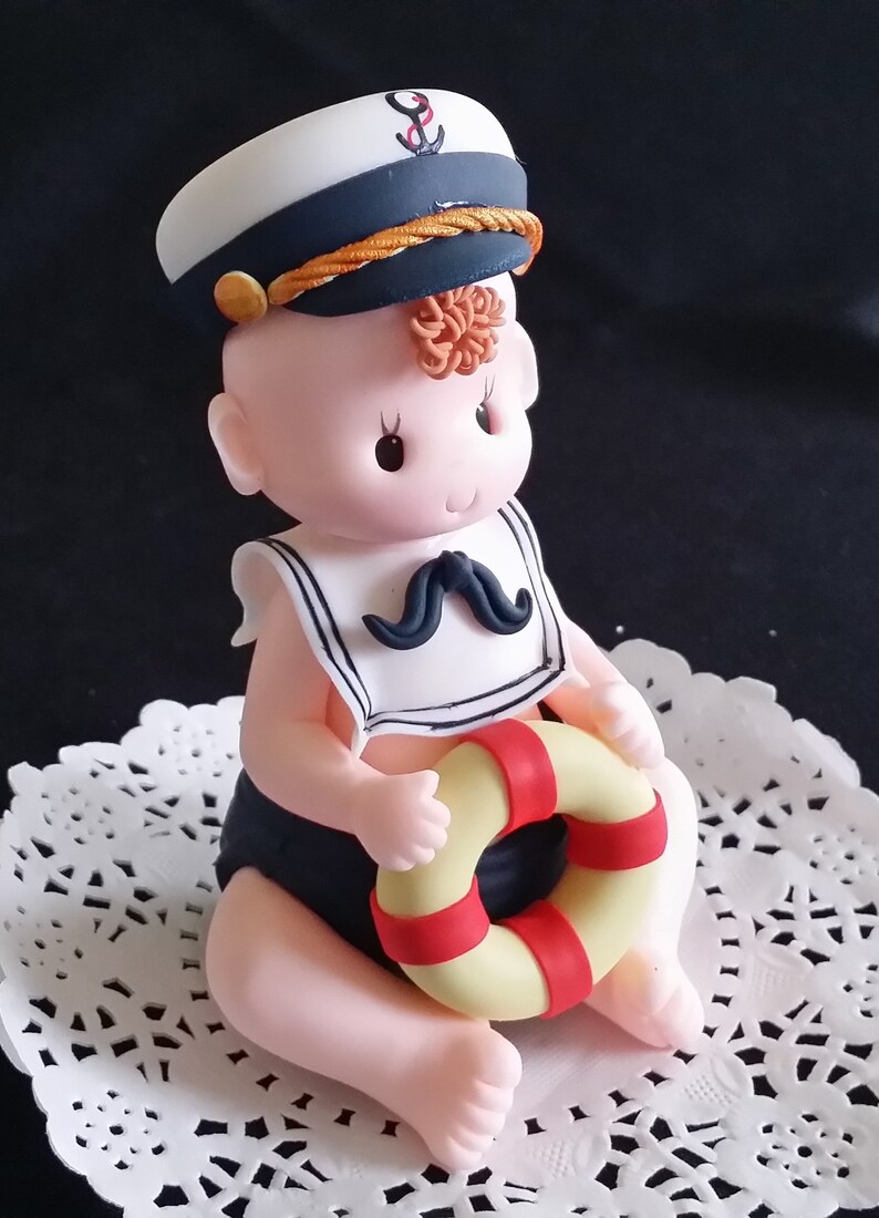 Nautical Favors Sailboat Cake Topper Sailor Boy Cake Topper | Etsy