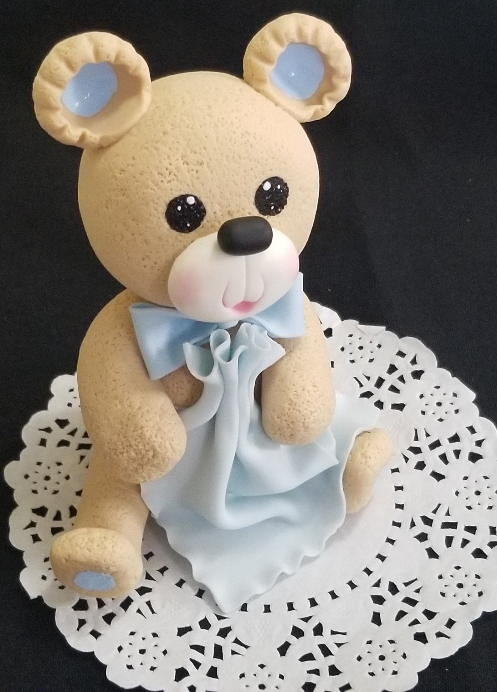 Teddy Bear Cake Topper, Pink Teddy Bear, Teddy Bear Topper, Blue Bear ...
