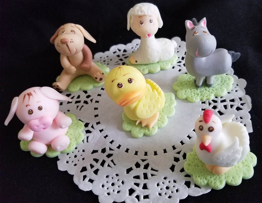 Farm Cake Topper, Farm Birthday, Barnyard Cake Top, Cowgirl Birthday ...