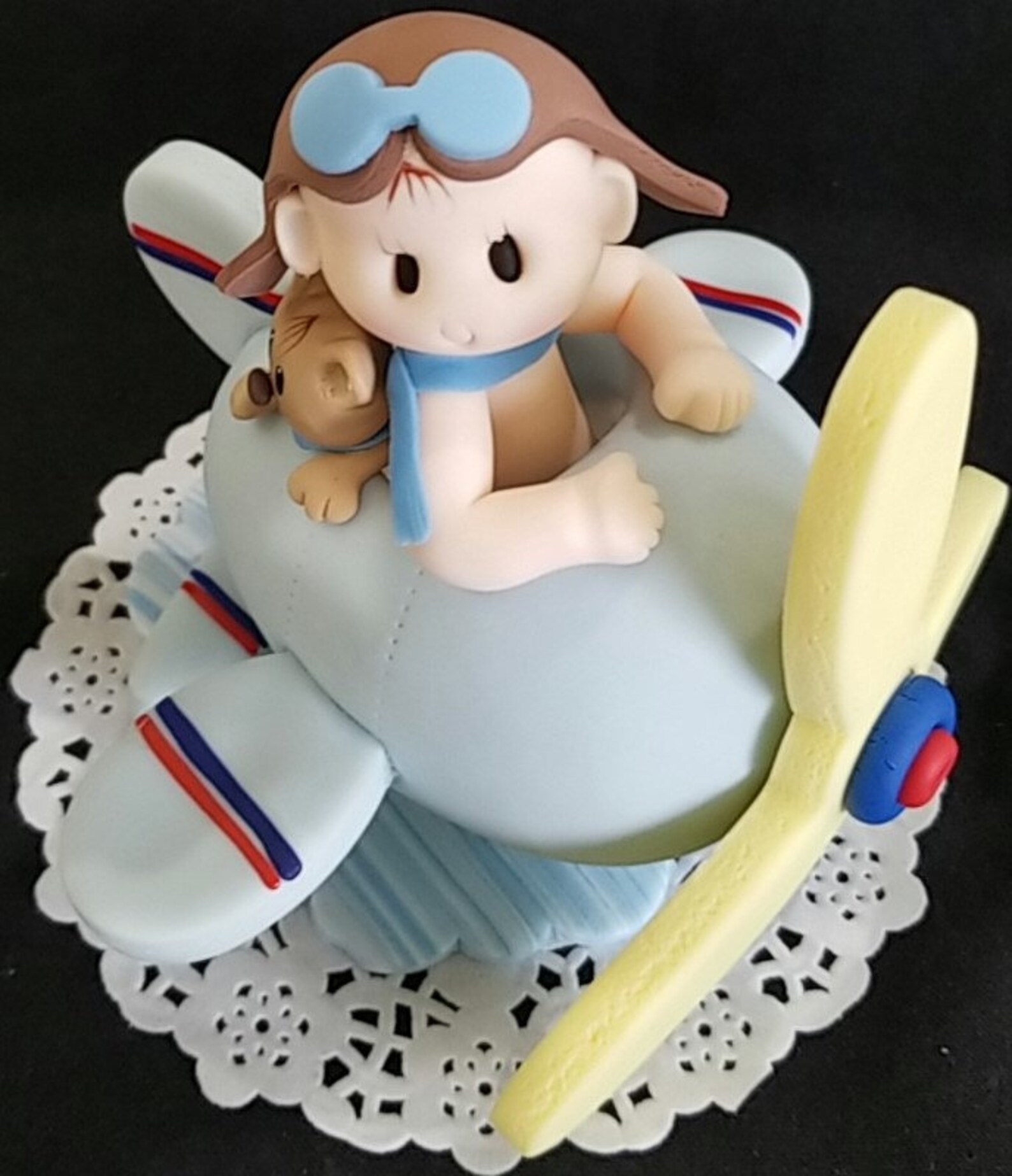 Airplane Cake Topper, Piolot Cake Topper, Airplane Cake Decoration ...