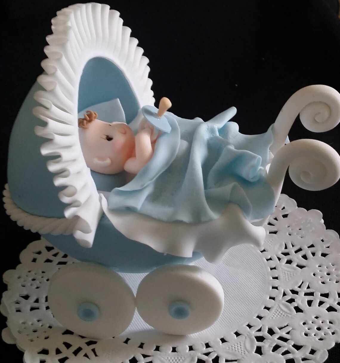 Pink Carriage Cake Topper Baby Carriage Topper Baby Carriage | Etsy