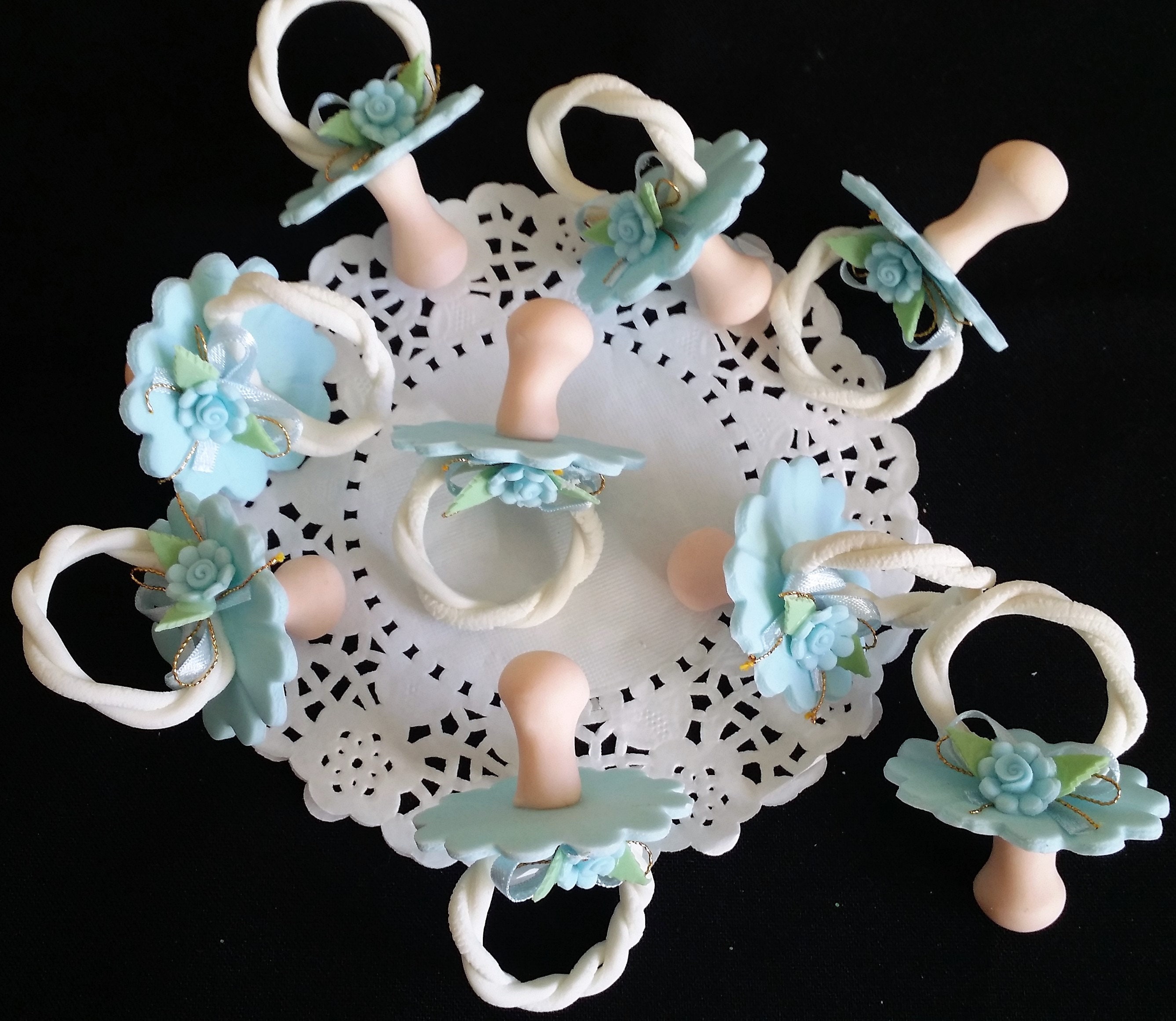 Baby Shower Favor Baby Shower Pacifier Necklace Pink | Etsy