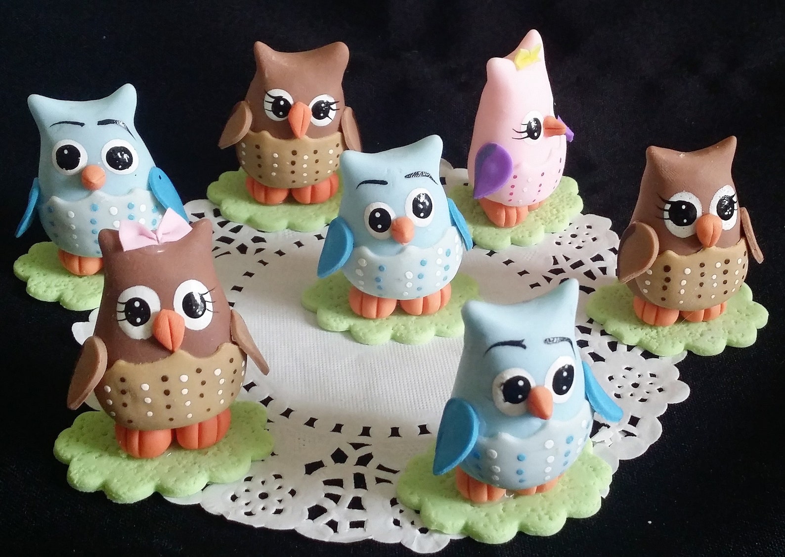 Owl Cake Topper Owl Birthday Decoration Owls Birthday Pink | Etsy