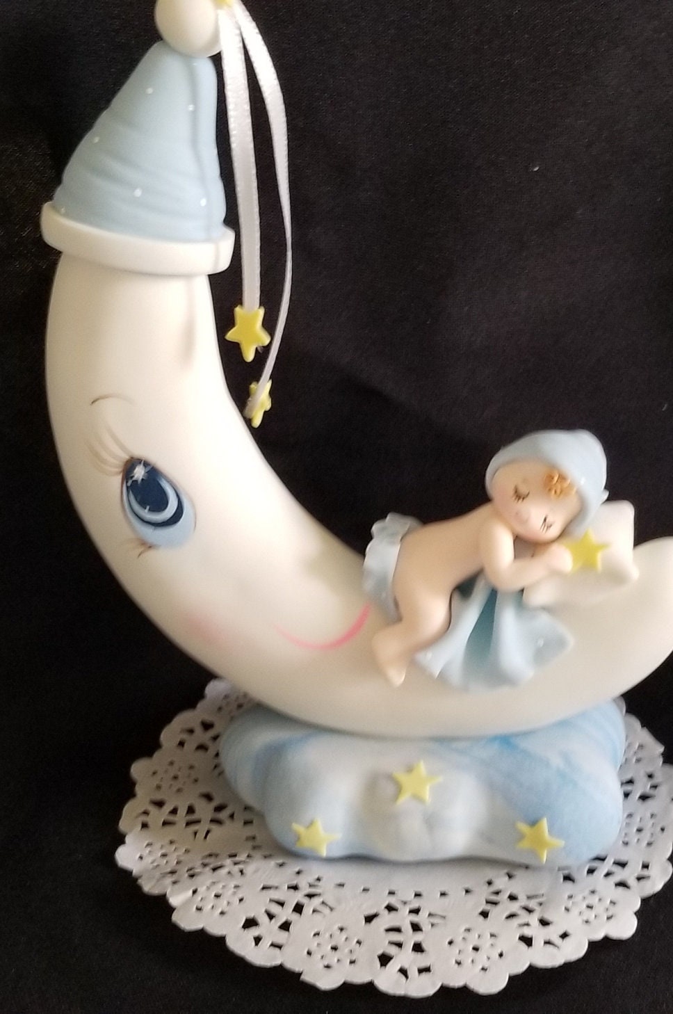 BABY SHOWER Cake Topper, Moon Baby Shower, Baby Sleeping Over Moon ...