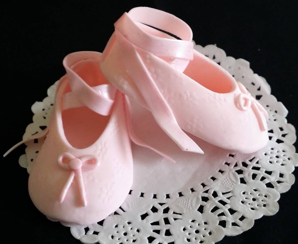 Baby Booties for Cake Baby Shoes Cake Topper Baby Girl Shoes | Etsy