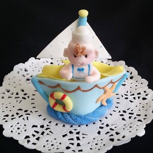 Nautical Baby Shower Cake, Nautical Cake Topper, Baby Shower Favor ...