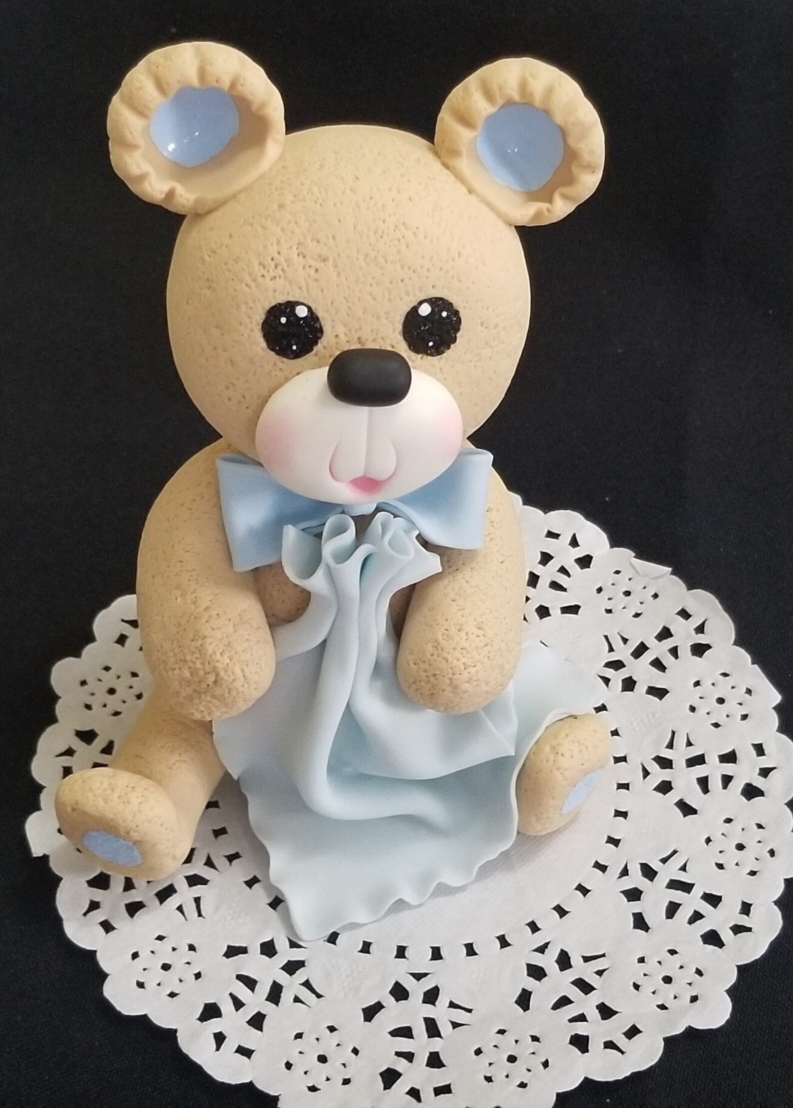 Teddy Bear Cake Topper, Pink Teddy Bear, Teddy Bear Topper, Blue Bear ...