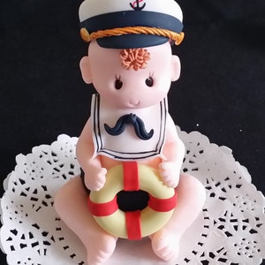 Nautical Favors, Sailboat Cake Topper, Sailor Boy Cake Topper, Nautical ...