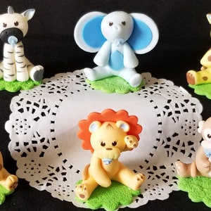 Safari Animals, Safari Cake Topper, Baby Animals Toppers, Jungle Animal ...