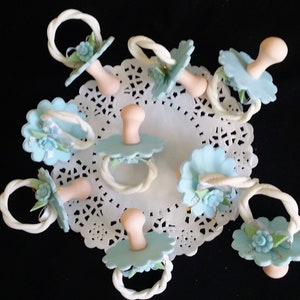 Baby Shower Favor, Baby Shower Pacifier Cake Topper, Baby Shower ...