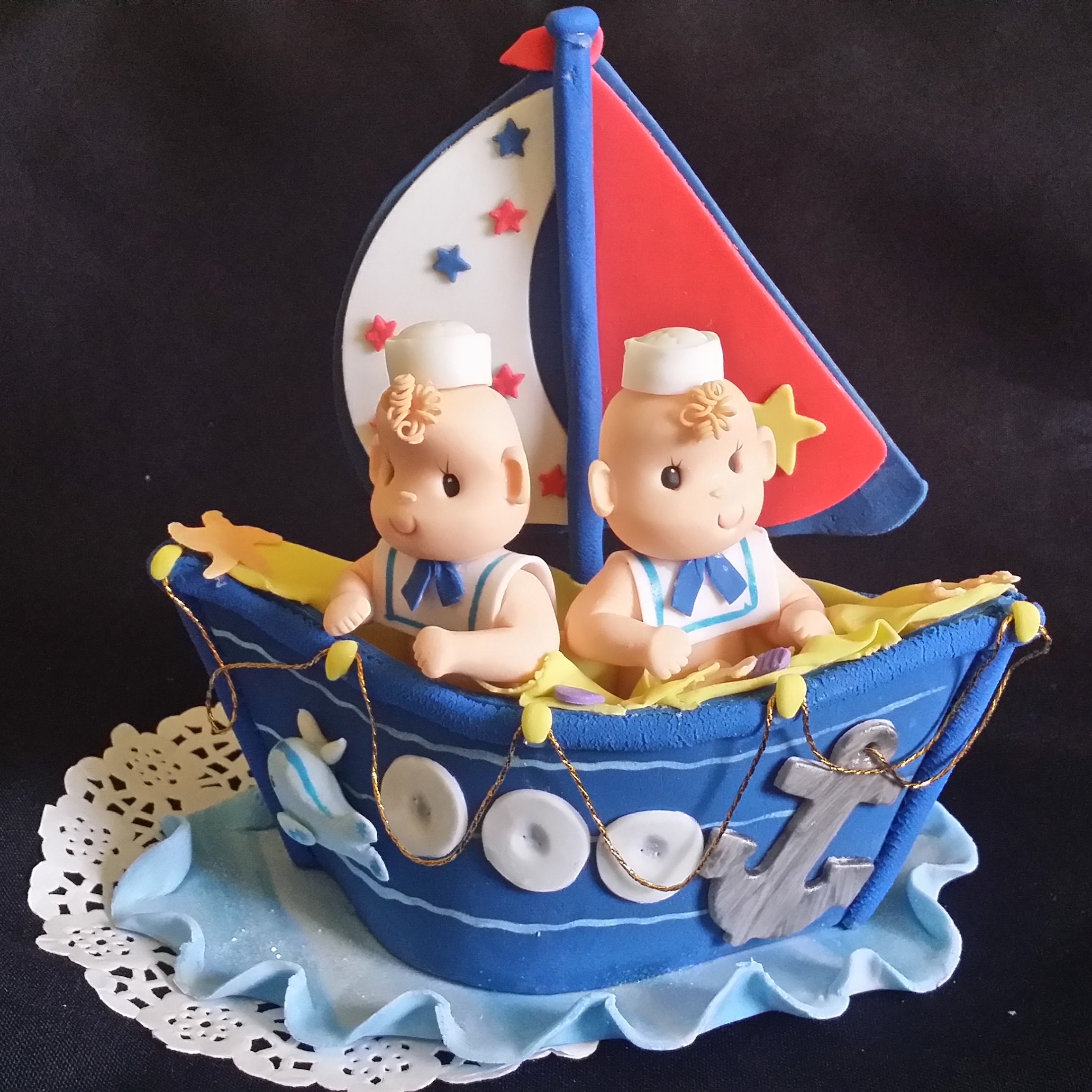 NAUTICAL CAKE TOPPER Nautical Favor Sailor Birthday Sailor | Etsy
