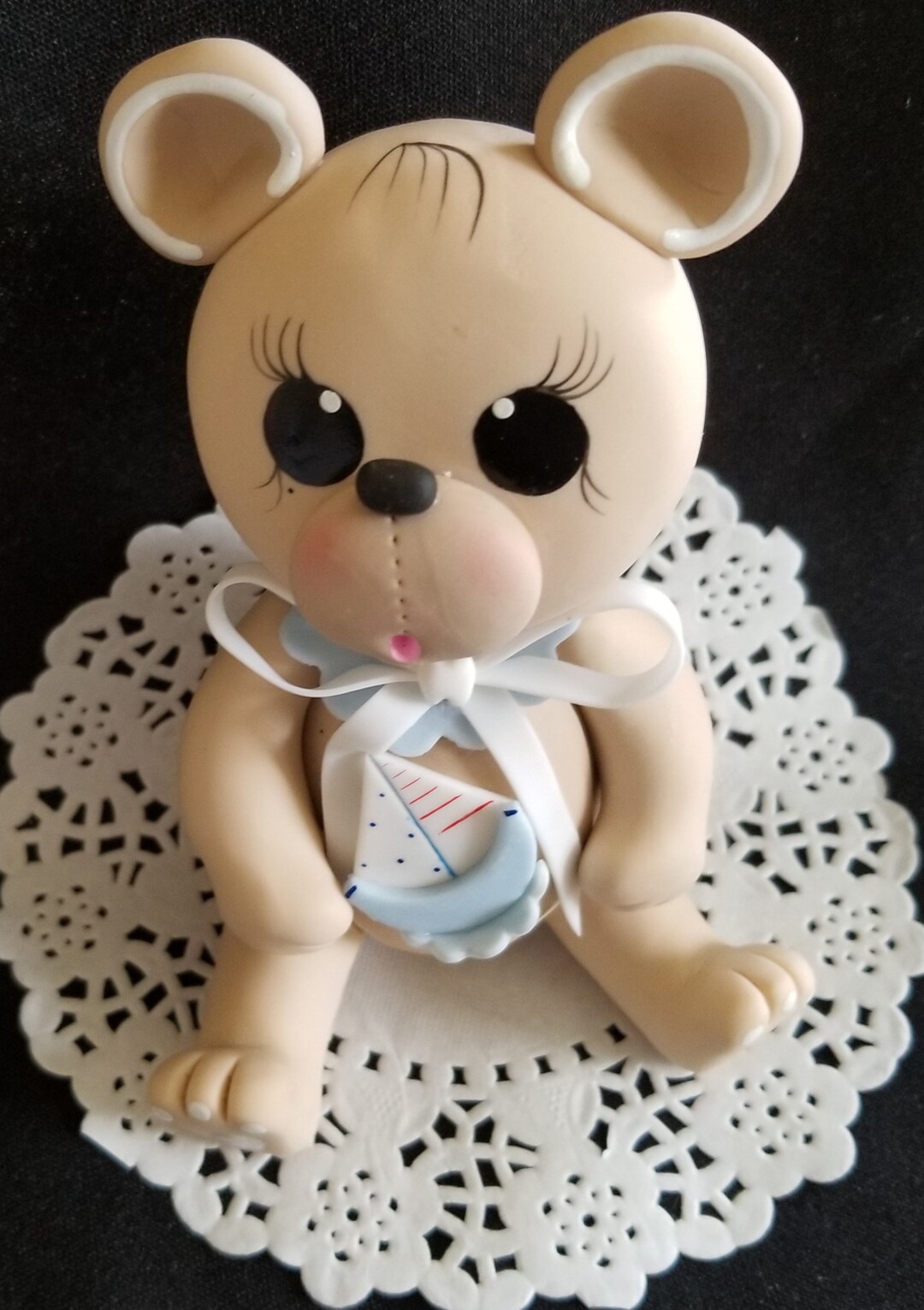 Pink Teddy Bear Bear Baby Shower Teddy Bear Cake Topper - Etsy