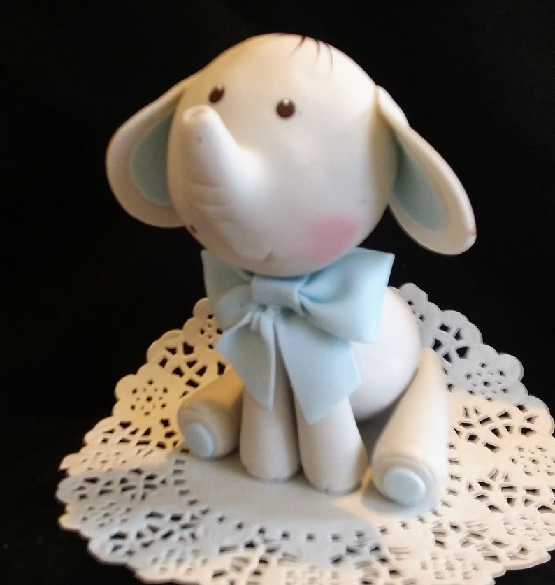 Elephant Baby Shower Blue Gray Elephant Baby Elephant Cake | Etsy