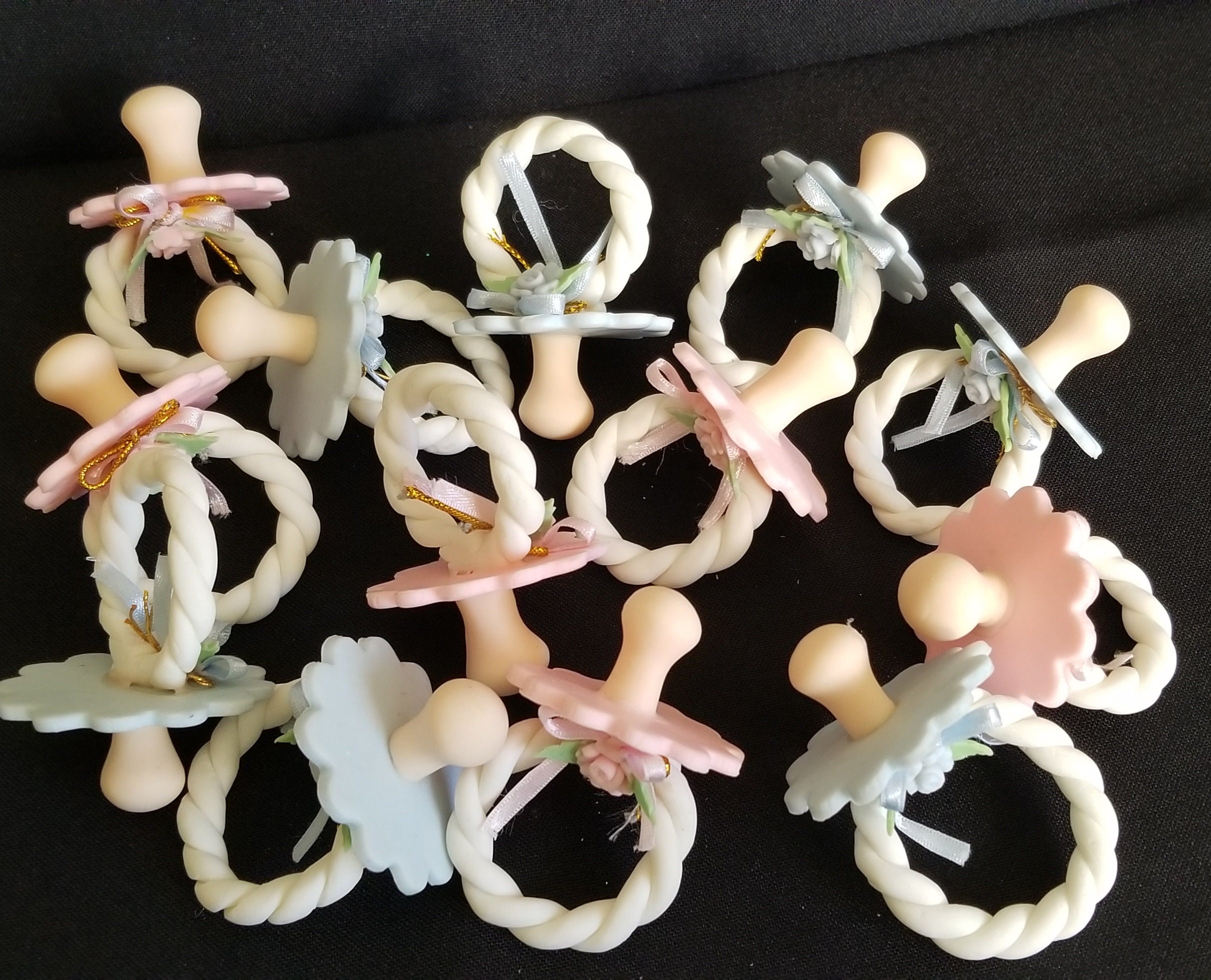 Baby Shower Favor Baby Shower Pacifier Necklace Pink | Etsy