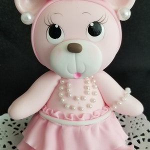 Teddy Bear Cake Topper, Pink Teddy Bear, Teddy Bear Topper, Blue Bear ...