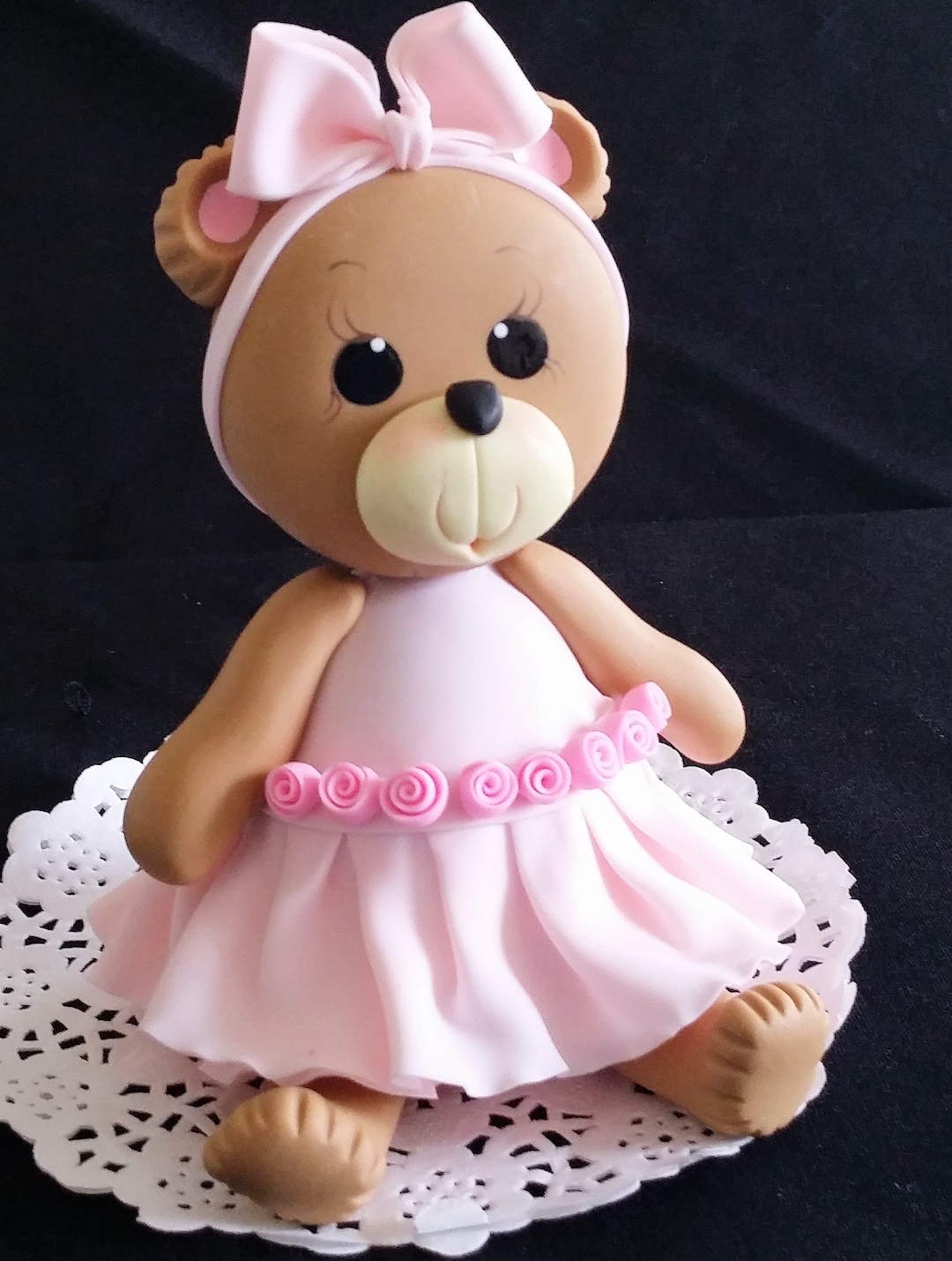 Teddy Bear Cake Topper, Pink Teddy Bear, Teddy Bear Birthday, Blue Bear ...