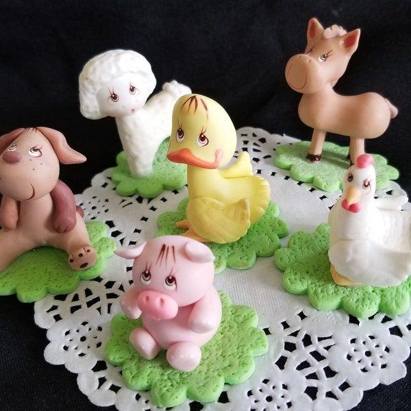 Fondant Farm Animals - Etsy