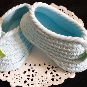 Pink Baby Booties for Cake, Baby Booties Cake Topper, Booties Shower ...